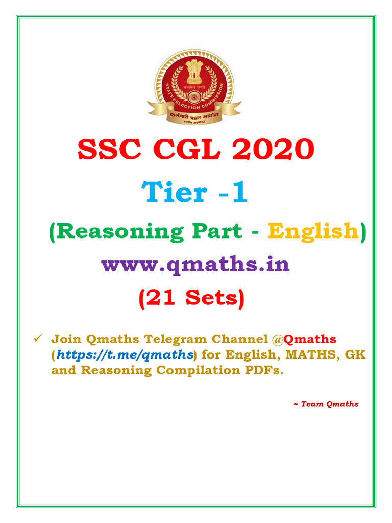 All Reasoning in CGL | PDF