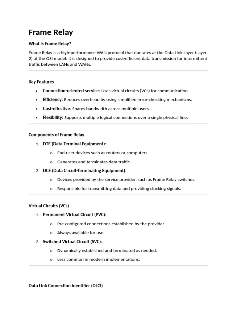 Frame Relay | PDF | Networking Standards | Digital Technology