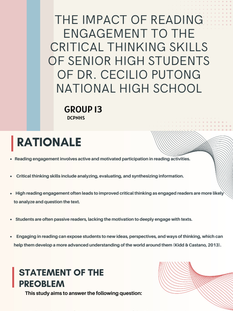 Ppt Group 13 | PDF | Critical Thinking | Thought