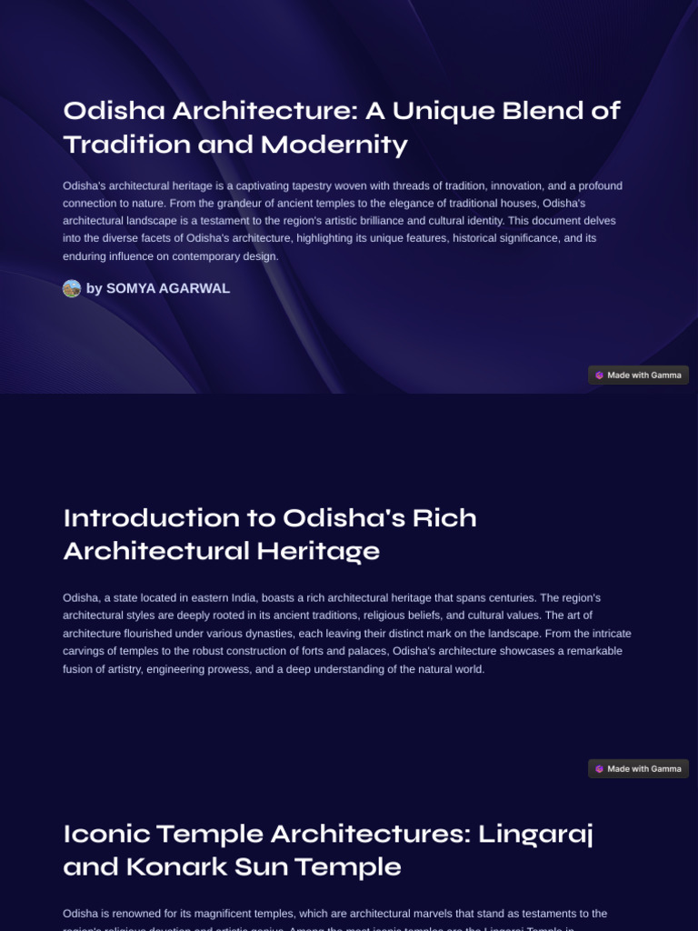 Odisha's Architectural Heritage Explained | PDF | Palace | Temple