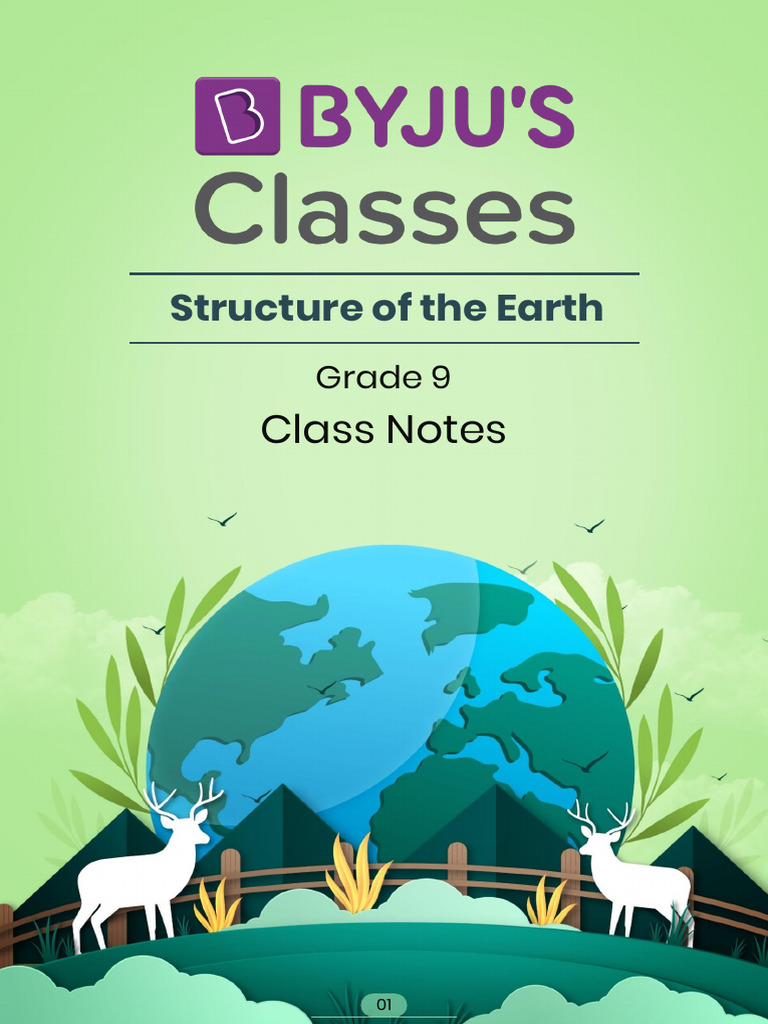 Structure of The Earth - Notes | PDF | Weathering | Rock (Geology)