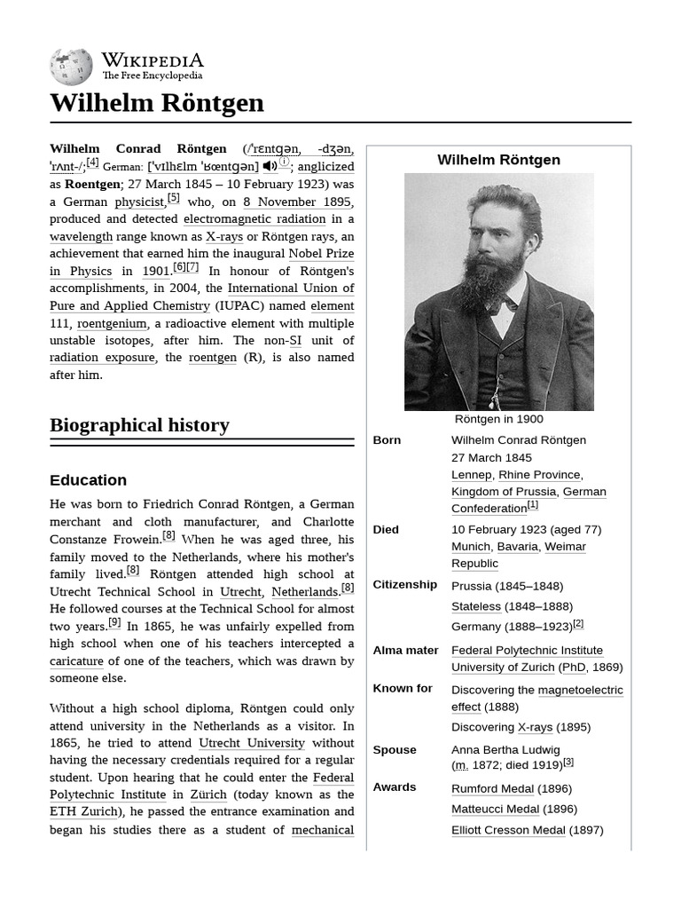 Wilhelm_Röntgen | PDF