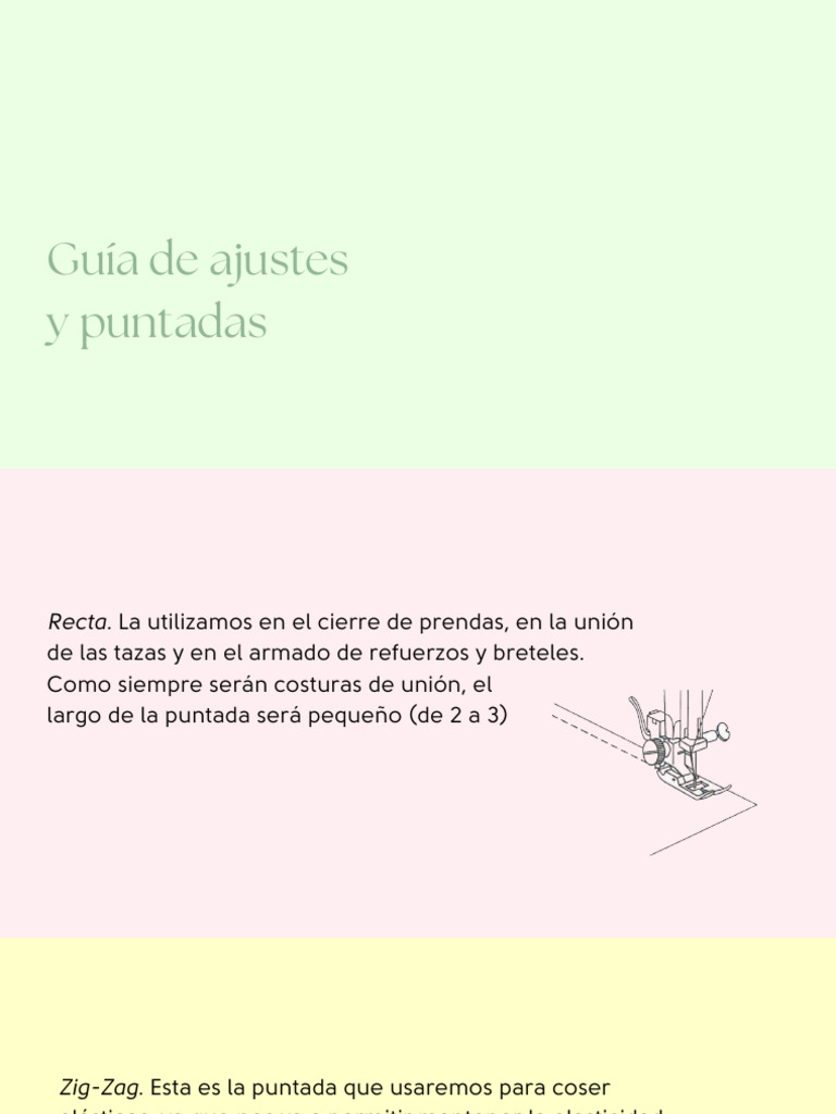 Guía de Puntadas | PDF