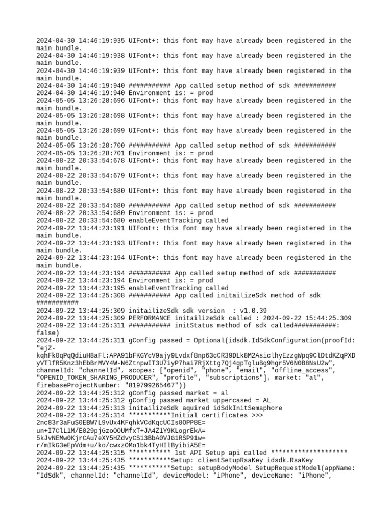 Id SDK Logs | PDF | Cyberwarfare | Security