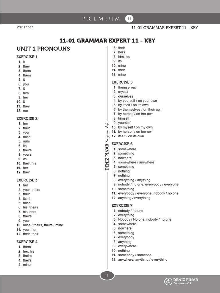 1101 Answer Key | PDF | Sushi