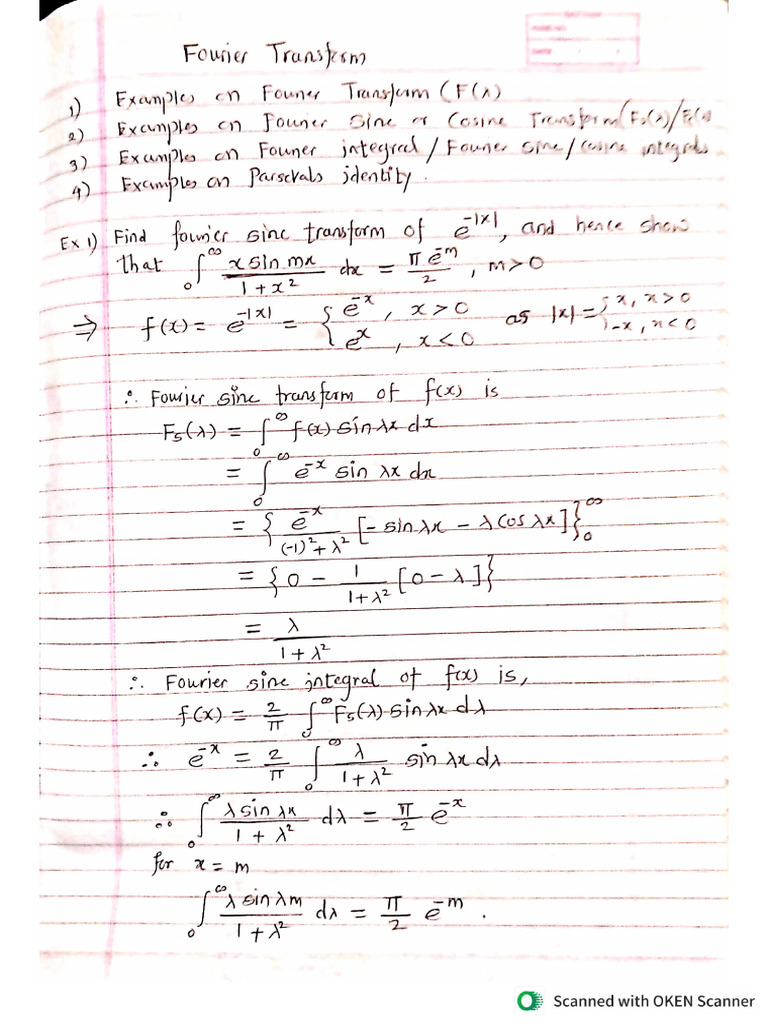 Fourier Transform | PDF