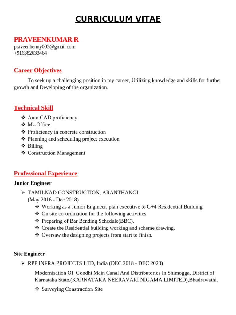 Praveen Resume Update[1] | PDF