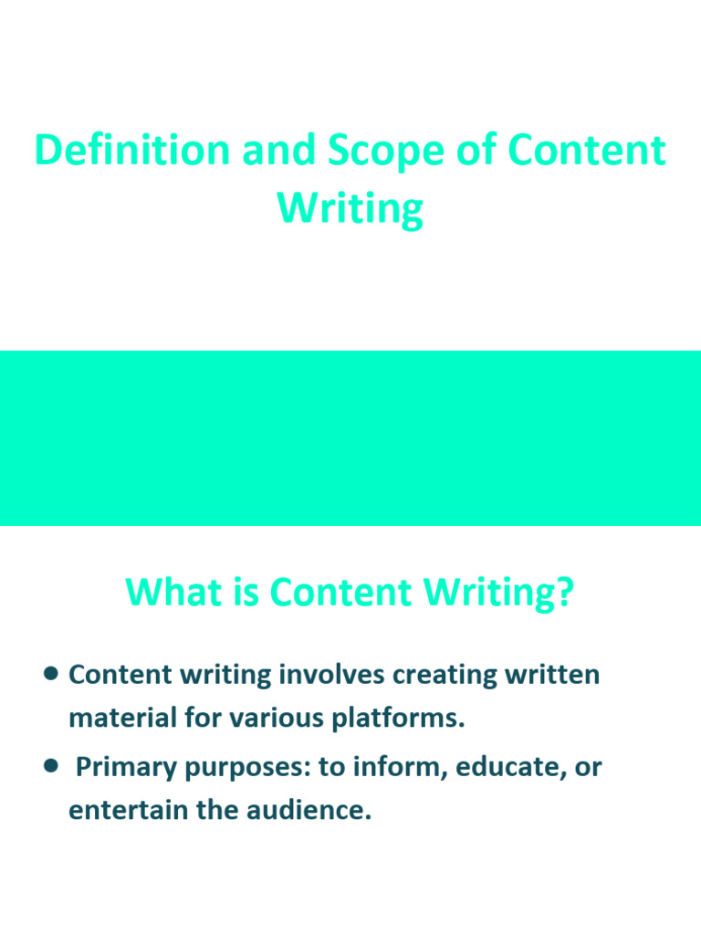 Content - Writing - Definition J Scope | PDF | Search Engine ...