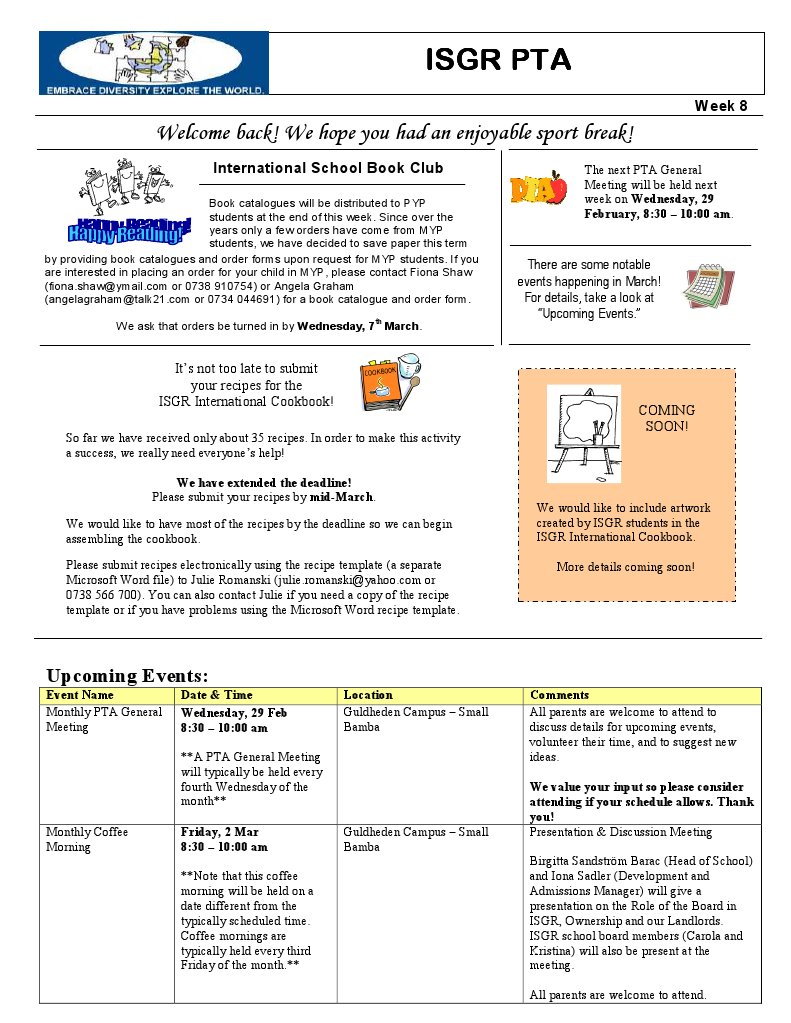 Pta Update Wk8 | PDF