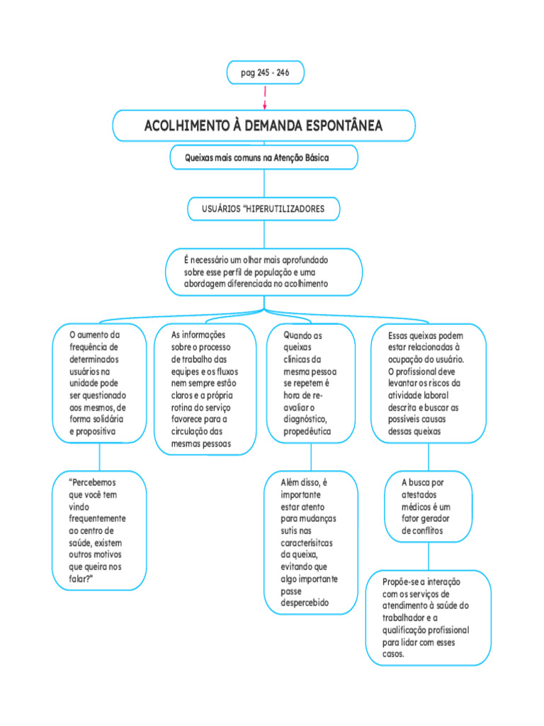 ACOLHIMENTO À DEMANDA ESPONTÂNEA Pag 245 A 246 | PDF
