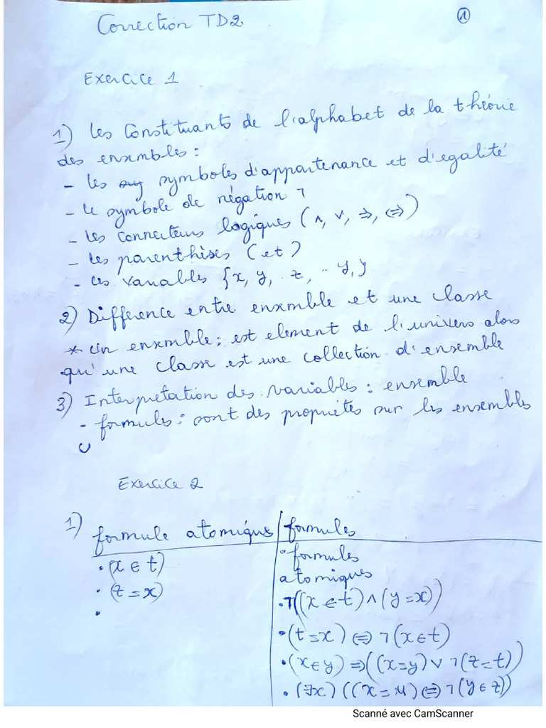 Correction TD 355 | PDF
