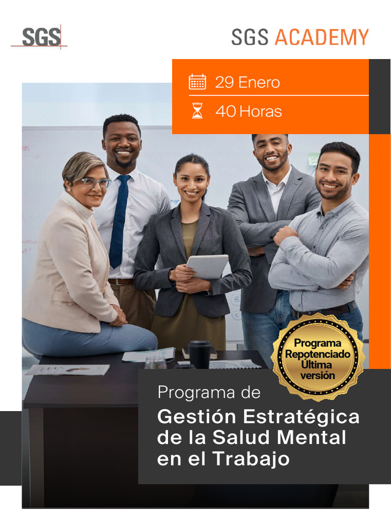 Salud Mental Laboral: Estrategias y Gestión | PDF | Salud mental | Aprendizaje