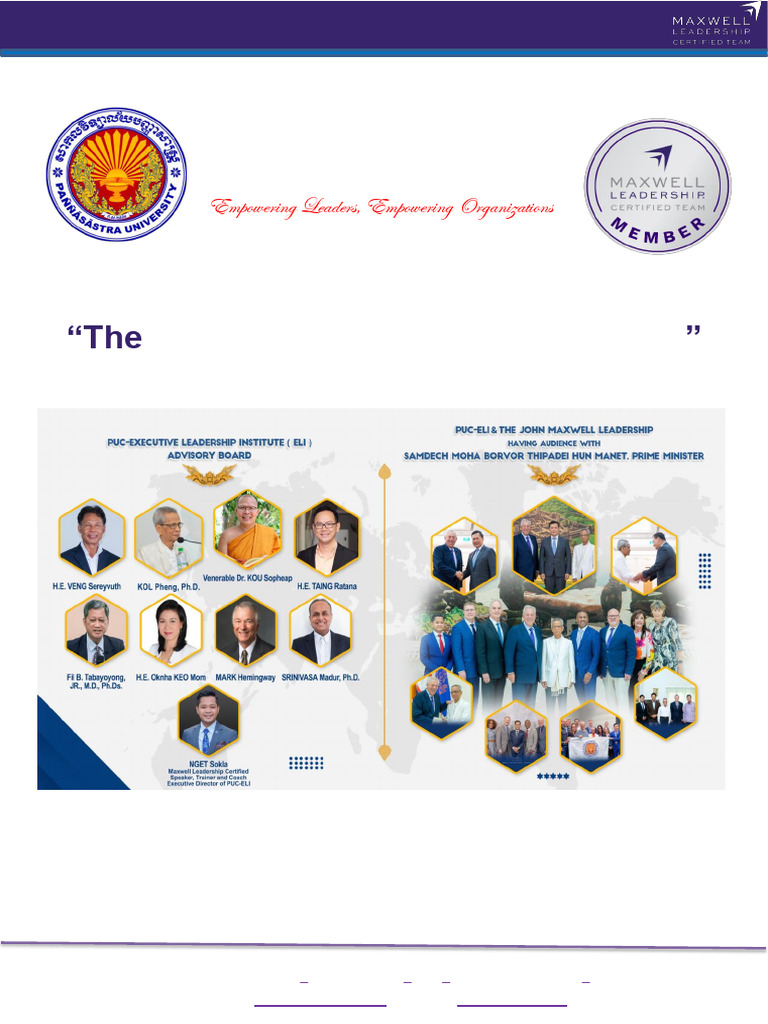 John Maxwell Leadership Training Course | PDF | Leadership | Business
