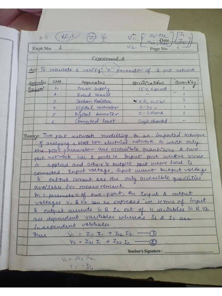 Experiment 1 C and S | PDF
