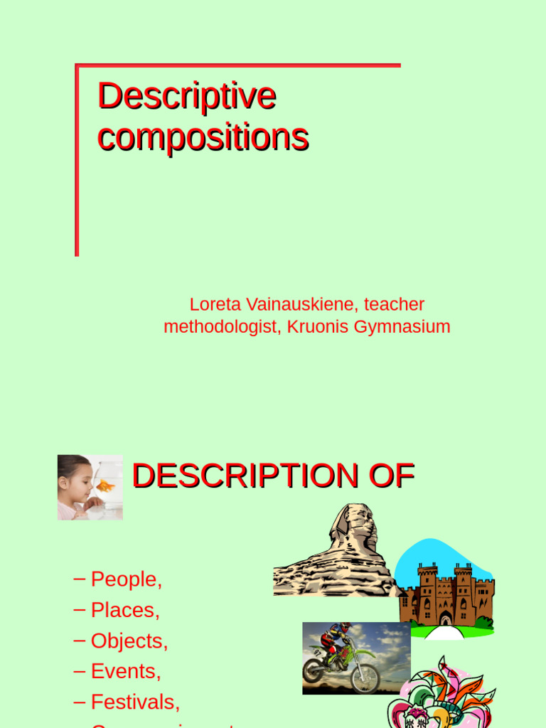 Guide to Descriptive Composition Techniques | PDF | Christmas