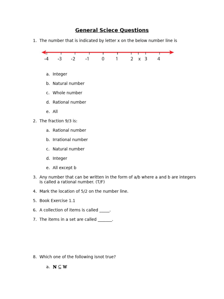 Mathematics Questions Grade 8 | PDF