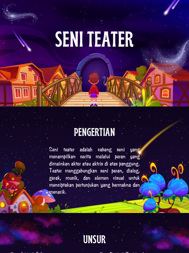 Pengertian dan Unsur Seni Teater | PDF