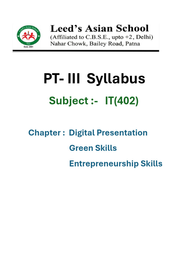 PT-3 IT Syllabus | PDF