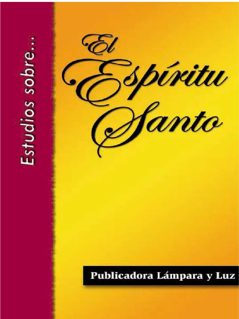 Pdf Estudio El Espiritu Santo Pdf Compress Pdf Espíritu Santo