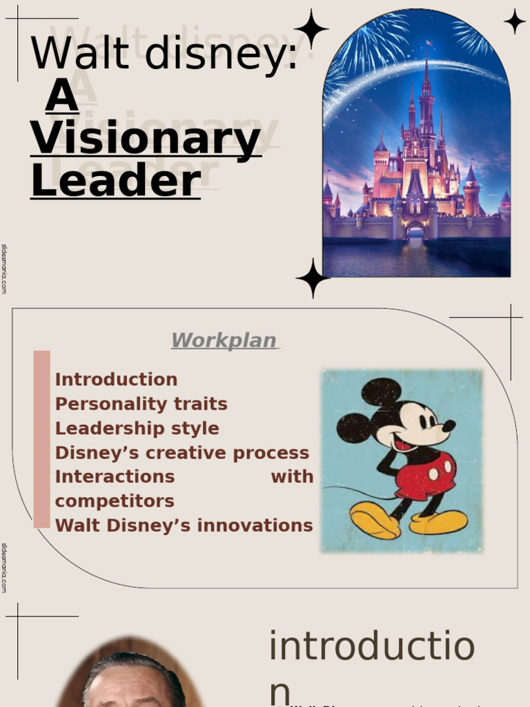 Walt Disney: Visionary Leader & Innovator | PDF | Animation | The Walt ...