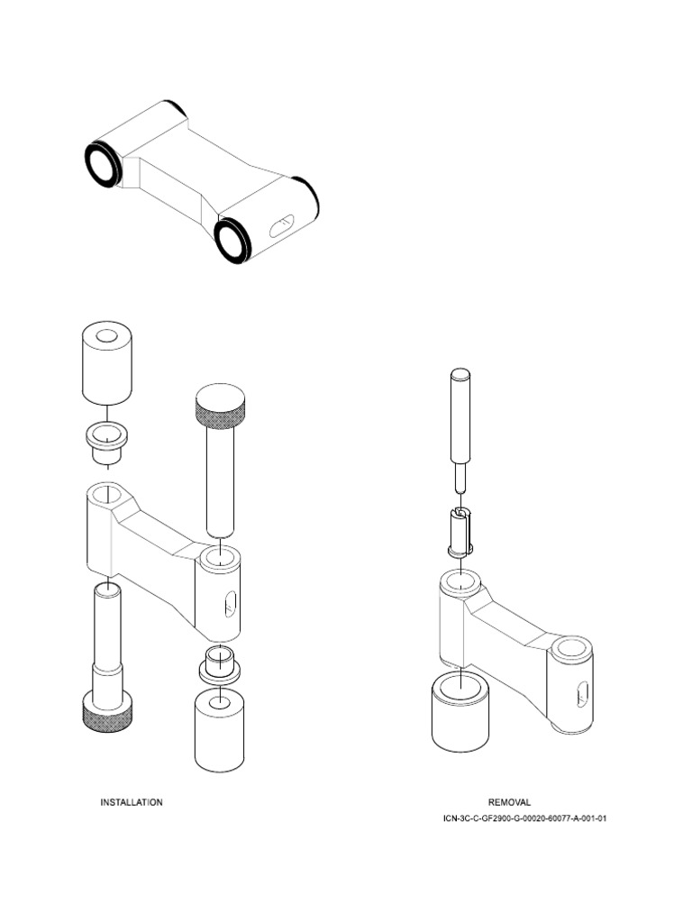 Tool Set MR Rotating Scissors Upper Link Bushings Removalinstallation | PDF