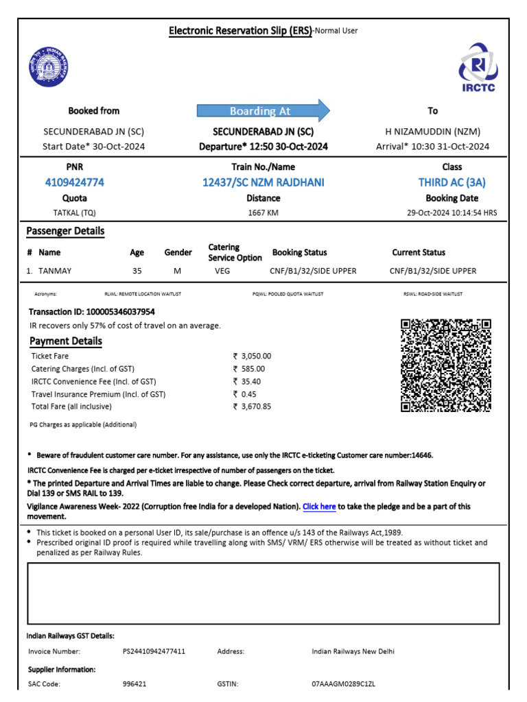 Ticket | PDF | Identity Document | Payments