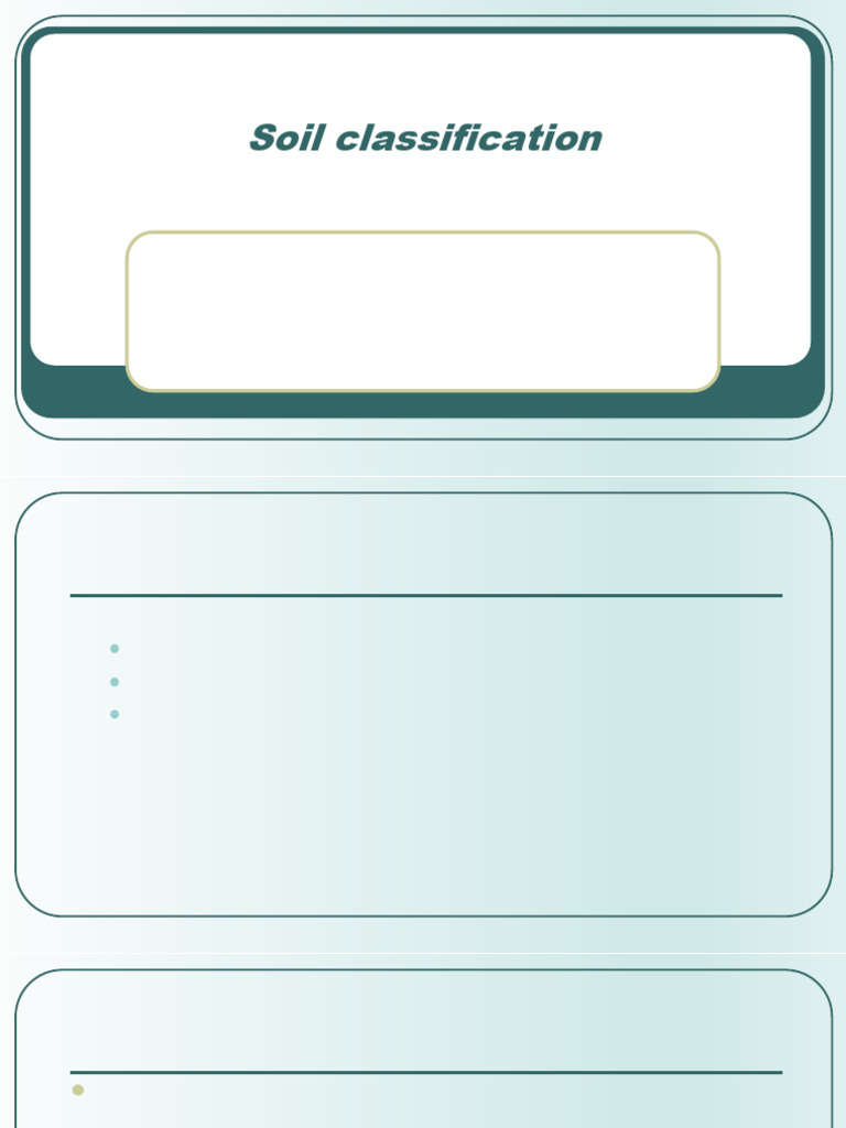 Soil Classification Overview and Types | PDF | Soil | Natural Materials