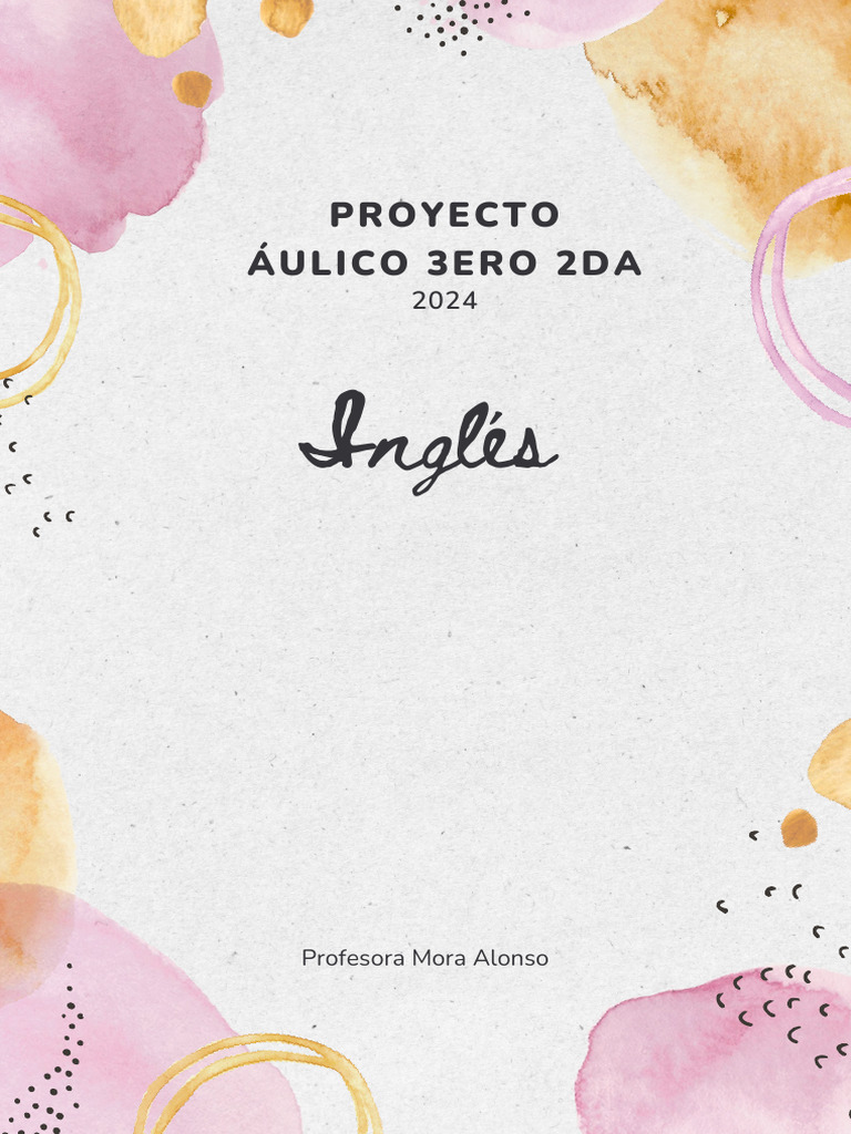 Portada Proyecto 3ero 2da | PDF