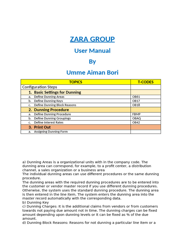 Dunning Configuration and Dunning Run | PDF | Interest | Computing