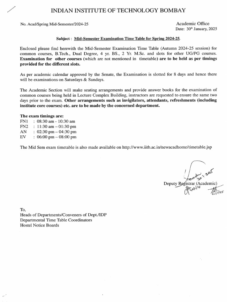 Spring MidSem Exam 2024 | PDF