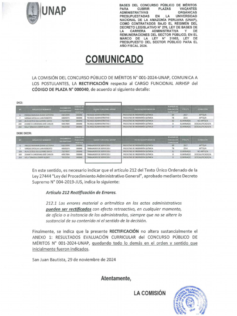 Comunicado-003 2024 | PDF