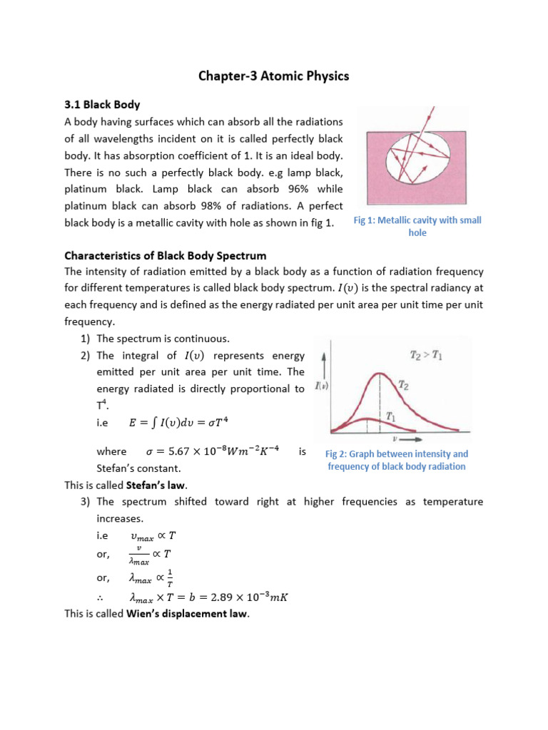 Atomic Physics | PDF | Photoelectric Effect | Electromagnetic Radiation