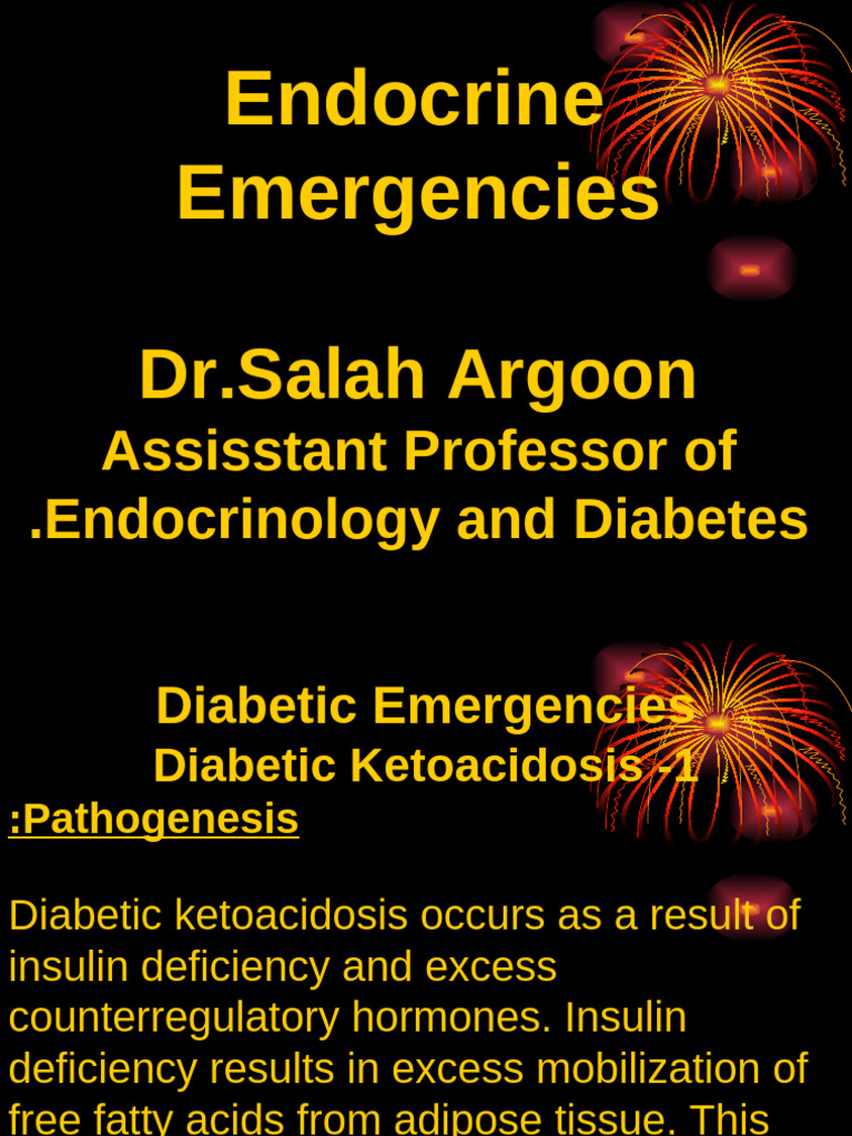 Endocrine Emergencies | PDF | Hyperglycemia | Diabetes