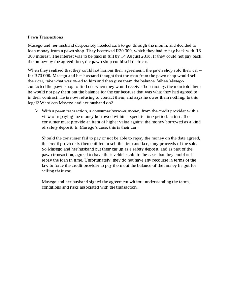 Transaction Examples | PDF