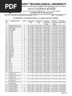 GTU Academic Calendar 2025-26 | PDF | Educational Stages | Vocational ...