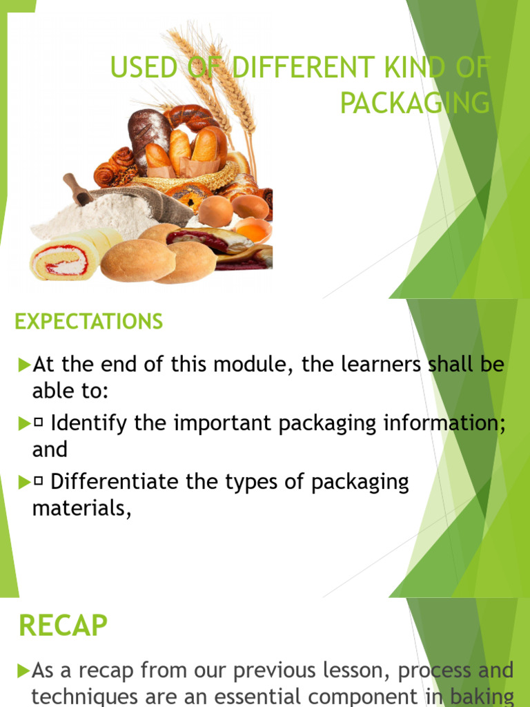 Used of Different Kind of Packaging | PDF | Sterilization (Microbiology) | Glasses