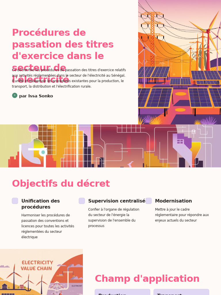 Yprocedures de Passation Des Titres Dexercice Dans Le Secteur de ...