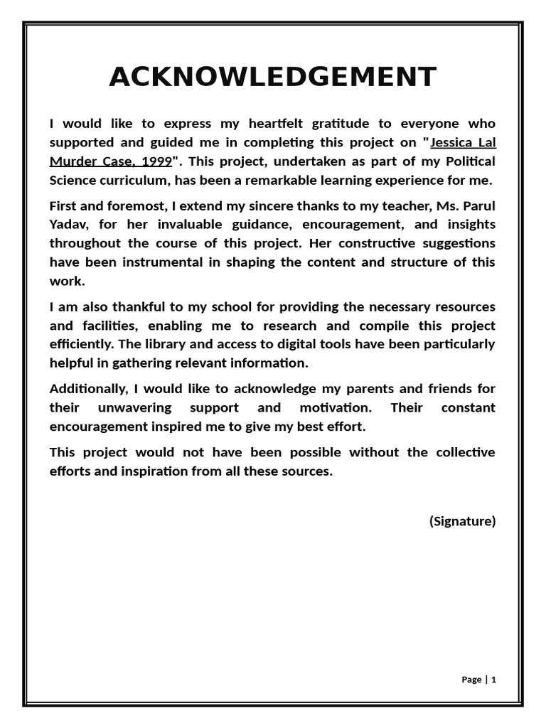 Jessica Lal Murder Case Project | PDF | Justice | Crime & Violence