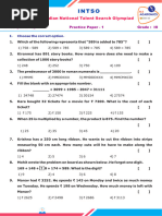 Imo Sample Paper Class-3 2025-26 | PDF | Geometry | Mathematics