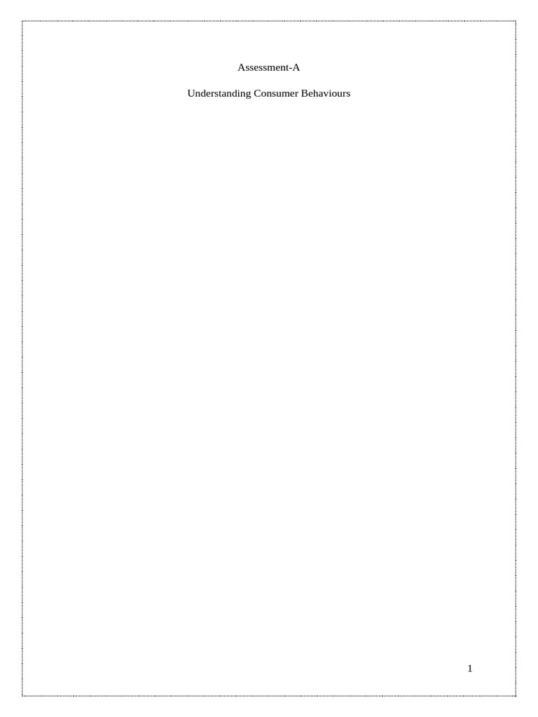 Assessment_A.edited | PDF | Target Audience | Behavior