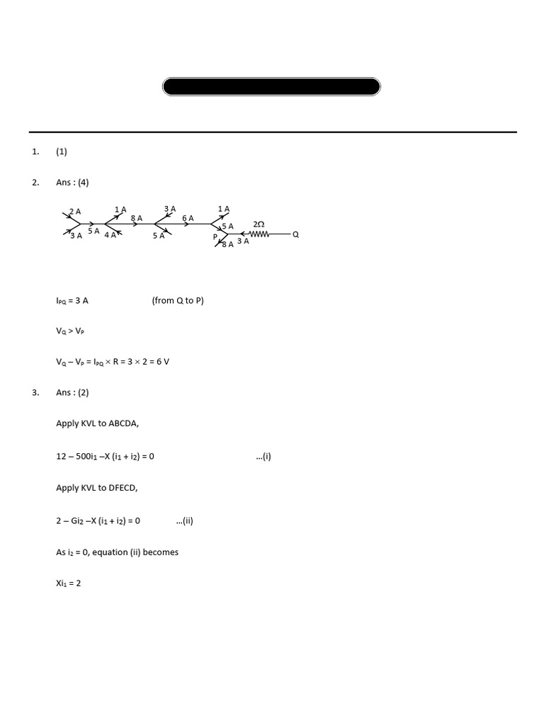 Current Electricity: Advanced Concepts & Problem Solving | PDF | Electronic Circuits | Computer ...
