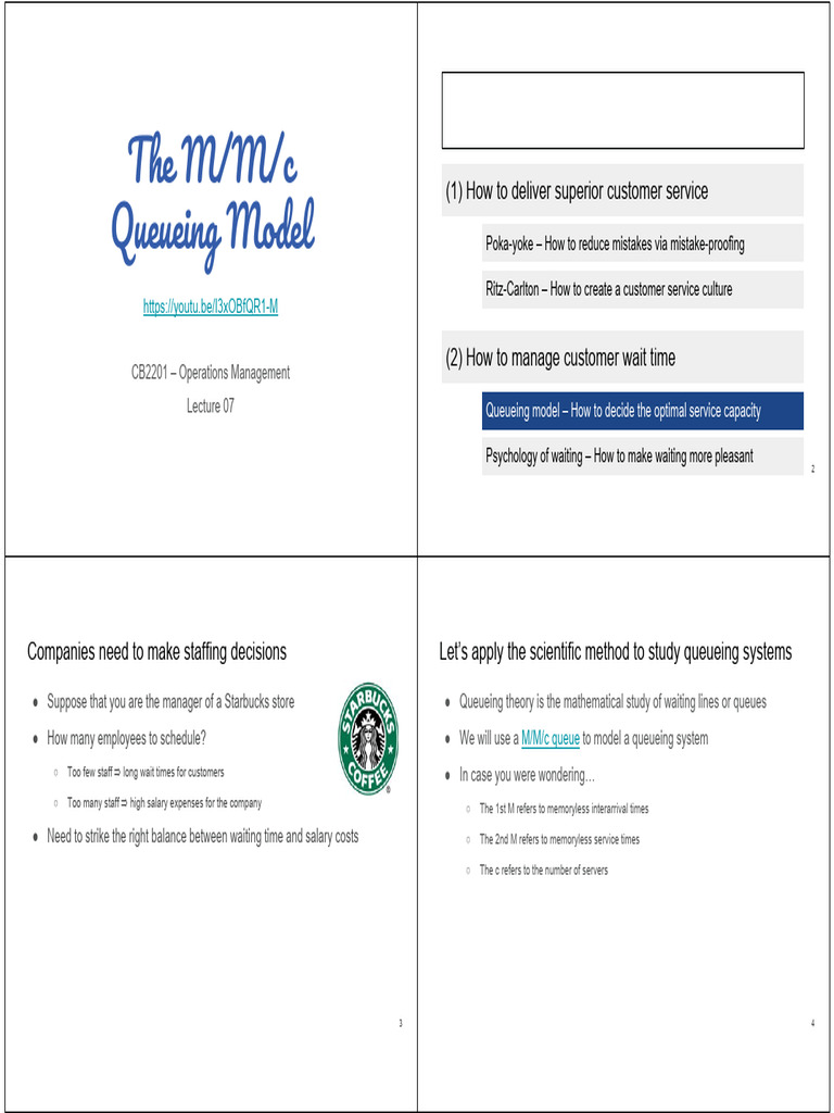 Queue Management for Managers | PDF | Applied Mathematics