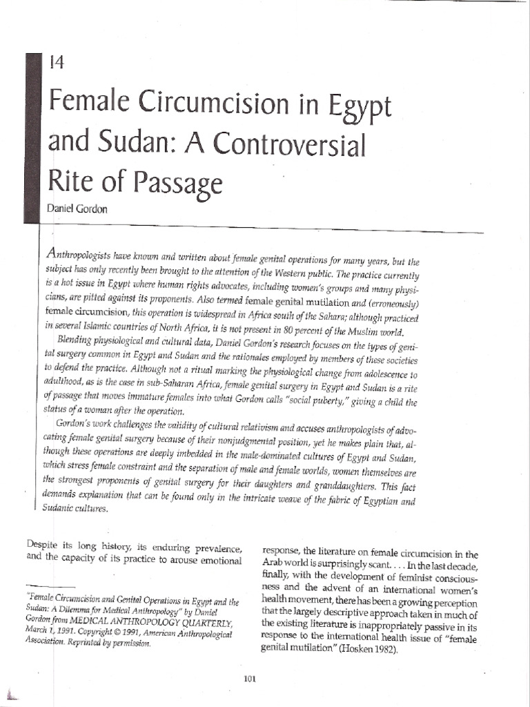 Gordon Female Circumcision | PDF