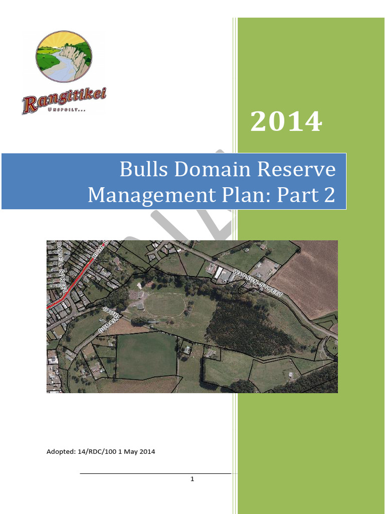 Final Bulls Domain Reserve Management Plan Part 2 2014 | PDF