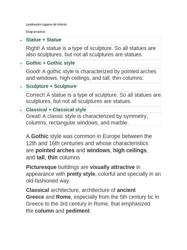 Architectural Styles and Landmarks Guide | PDF