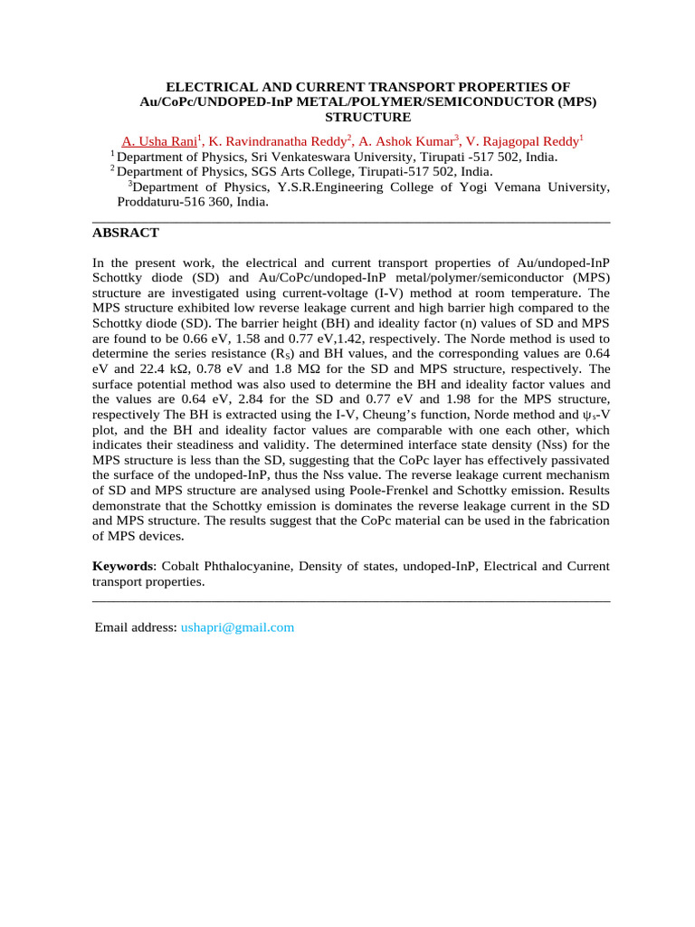 CoPc_Abstract 1 | PDF