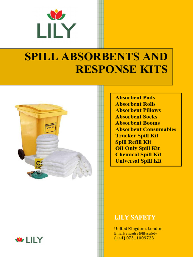 Spill Absorbents & Response Kits Guide | PDF | Specification (Technical ...