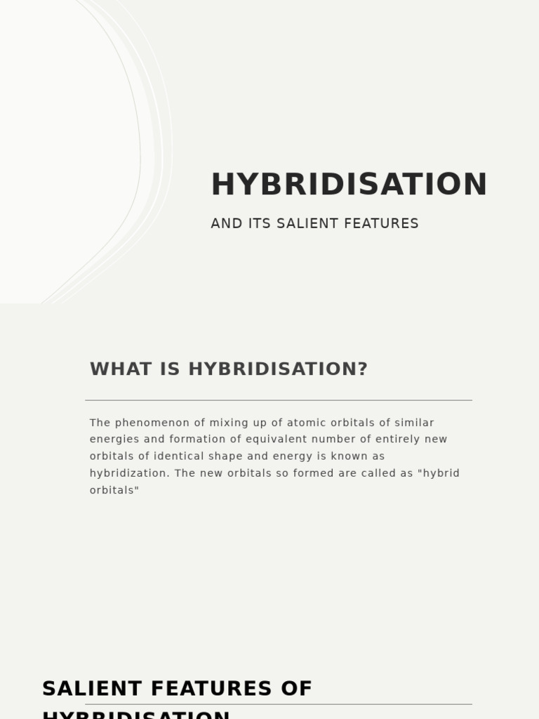 Hybridisation PPT Combined | PDF | Molecular Orbital | Chemical Physics