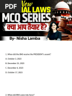 BNS 2023 Hard Level 1000 MCQs Sample | PDF