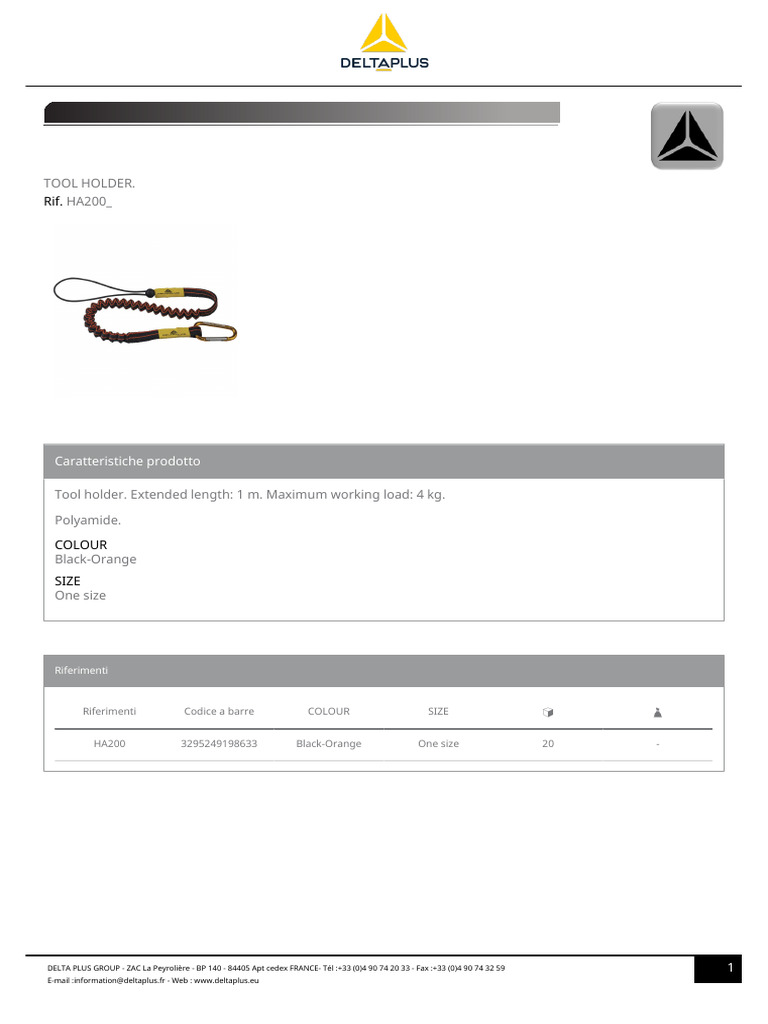Delta Prodotto Ha200 | PDF